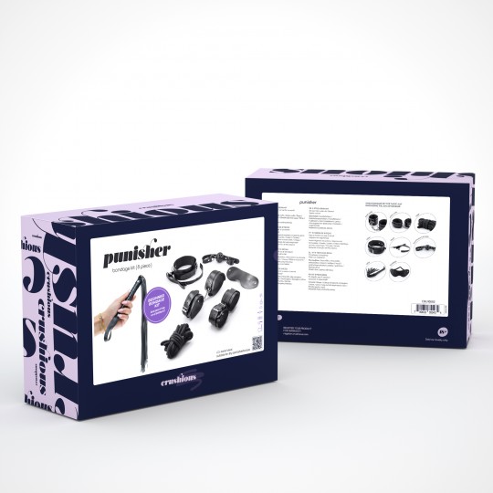 KIT BONDAGE PUNISHER CON 8 PIEZAS CRUSHIOUS